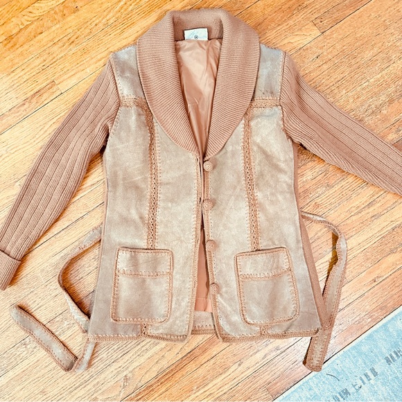 Jackets & Coats | Vintage Suede Sweater Coatcardigan | Poshmark